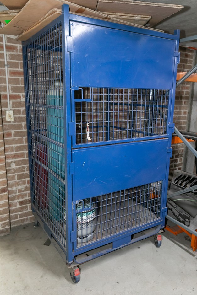 Mobile Twin Door Storage Cage Auction (0090-5058397) | Grays Australia