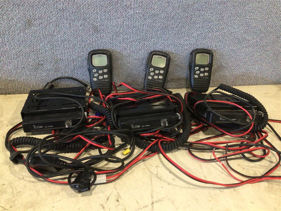 Icom IC-440 UHF Radios x 3 Auction (0001-8019435) | Grays Australia