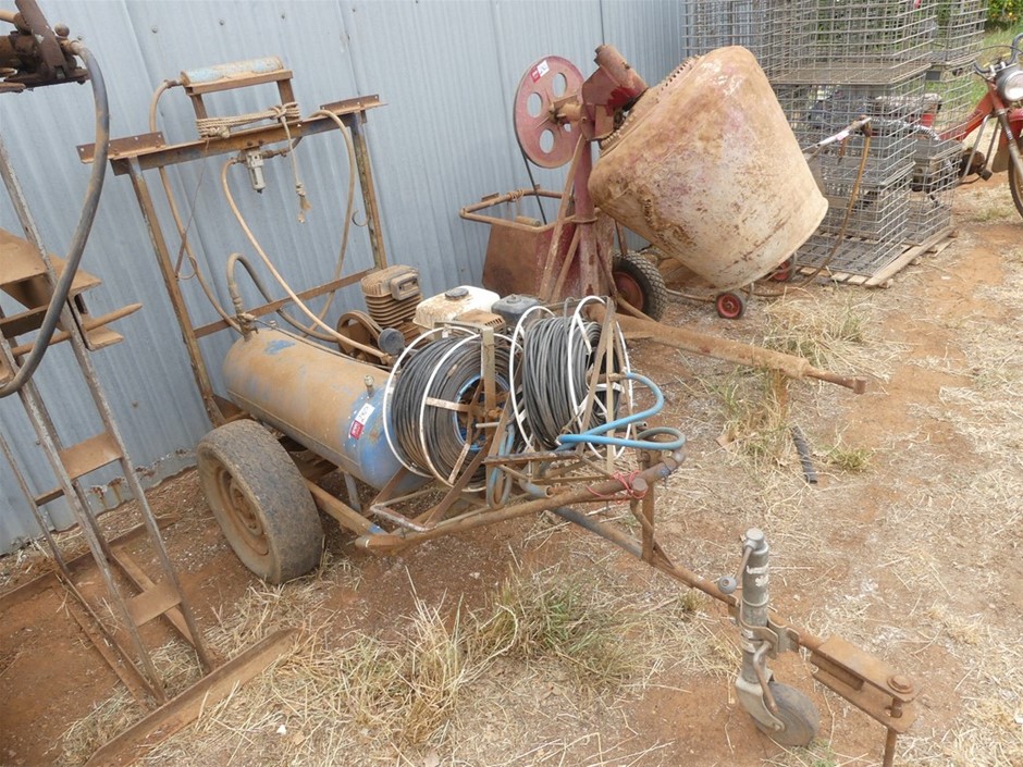 Tag Along Petrol Air Compressor Auction (0280-5058393) | Grays Australia