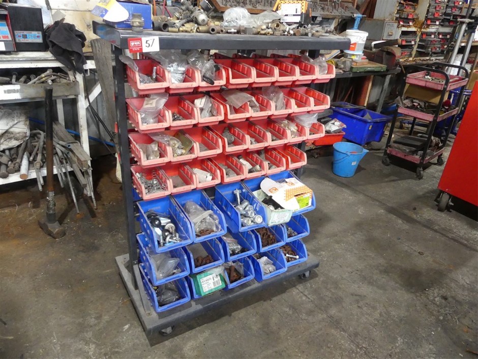 Parts Bin Trolley With Bins And Contents Auction (0057-5057628) | Grays ...