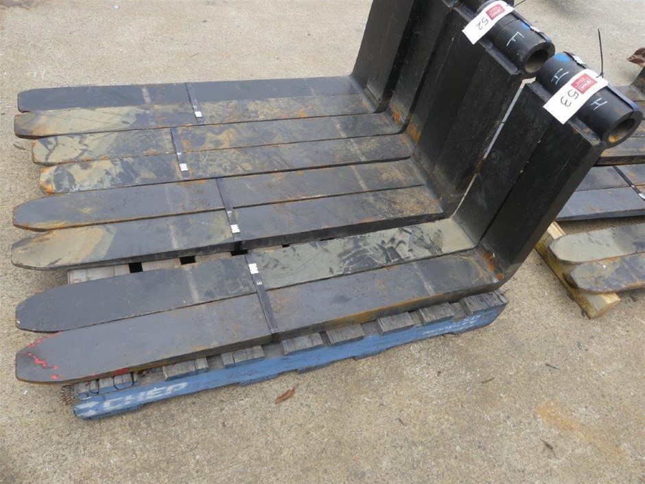 Pair of New Telehandler Fork Tynes 1200mm Long (Haulotte) Auction (0053 ...