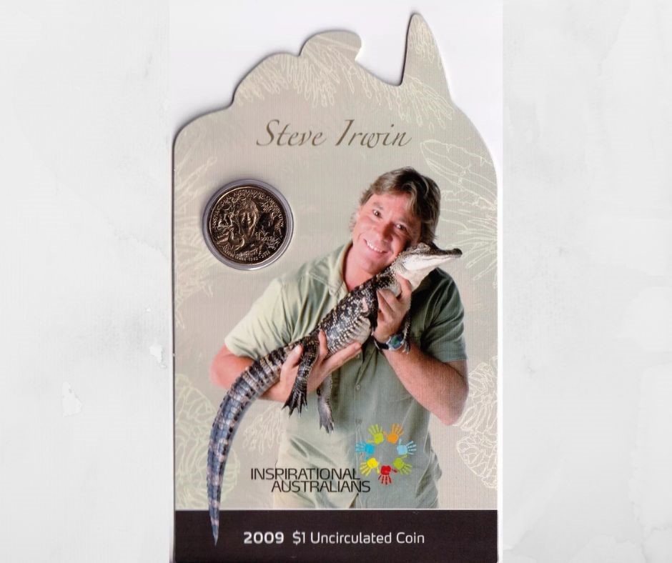2009 $1 INSPIRATIONAL AUSTRALIANS STEVE IRWIN UNC COIN CARD Auction ...