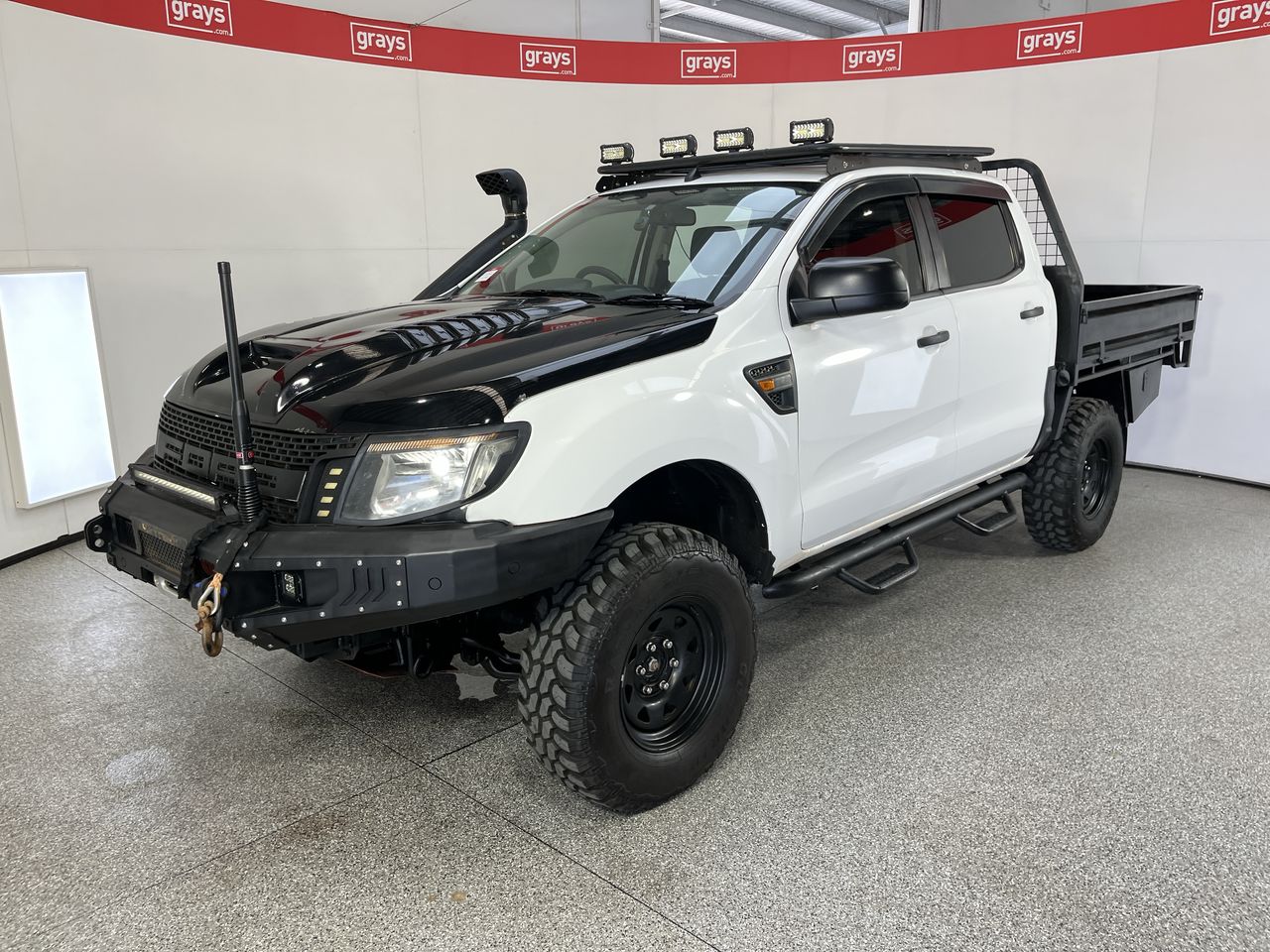 2013 Ford Ranger XL 4X4 PX Turbo Diesel Automatic Crew Cab Chassis ...