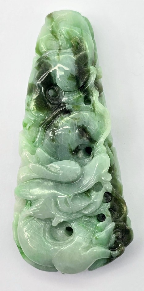 ANTIQUE HAND CARVED CABBAGE JADE SCULPTURE Auction (0001-2563450 ...