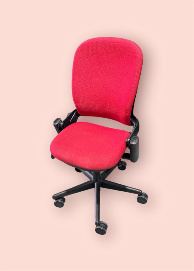 STEELCASE Leap V2 Red Office Chair Auction (0060-2563121) | Grays Australia