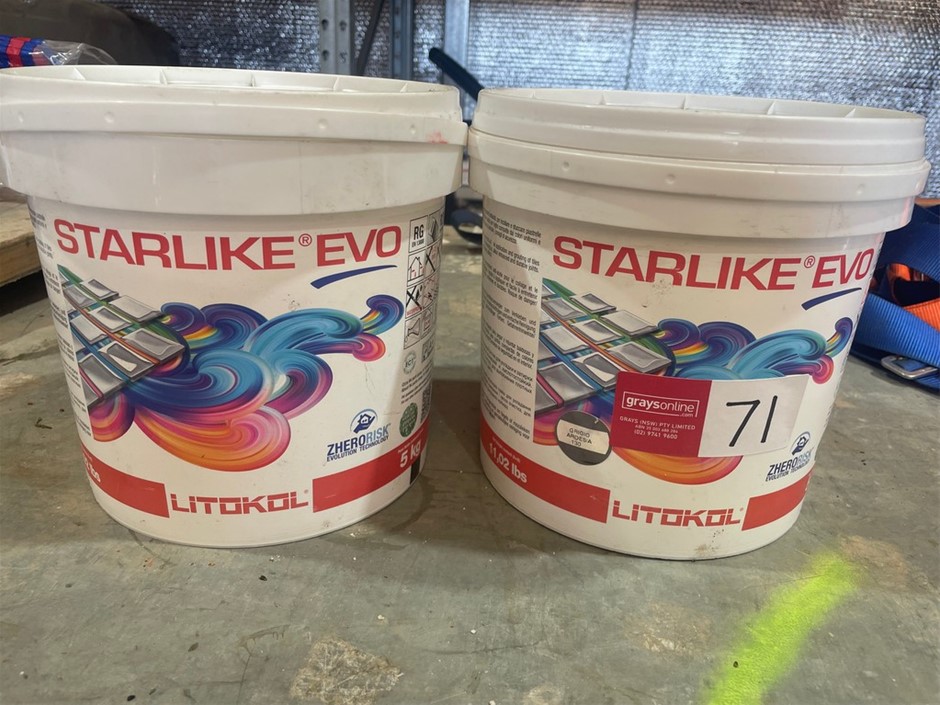 Qty Of 2 5Kg Star Like Evo Two Component Anti Acid Epoxy Grout Auction ...