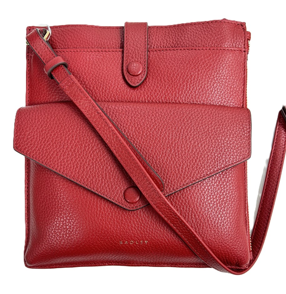 RADLEY LONDON Red Leather Crossbody/Shoulder Bag Auction (0214-2563258 ...