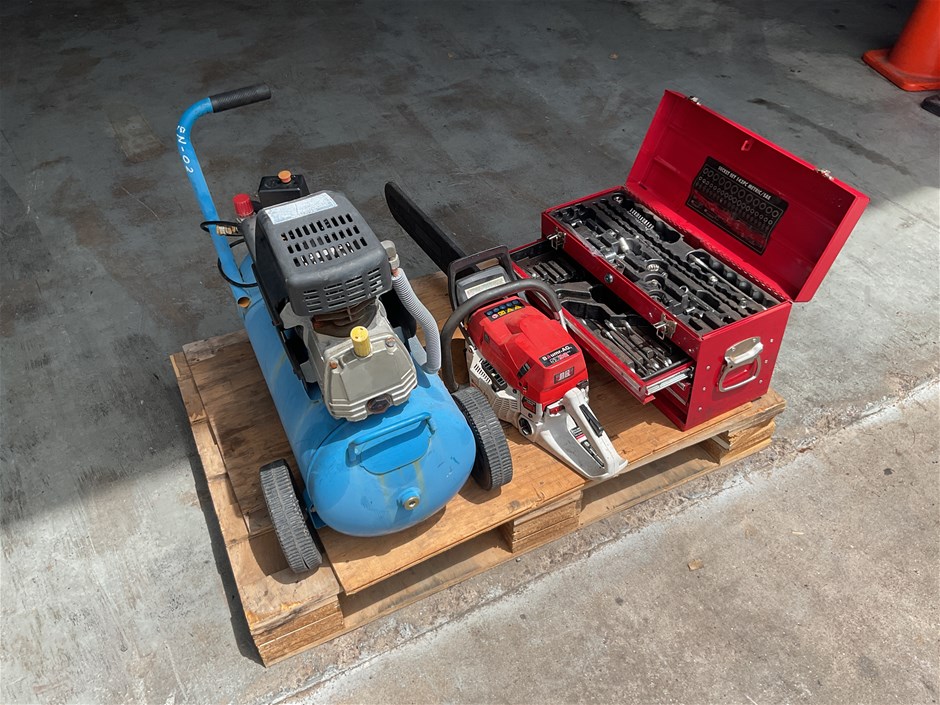Toolbox, Chainsaw, Compressor Auction (0001-8019662) | Grays Australia