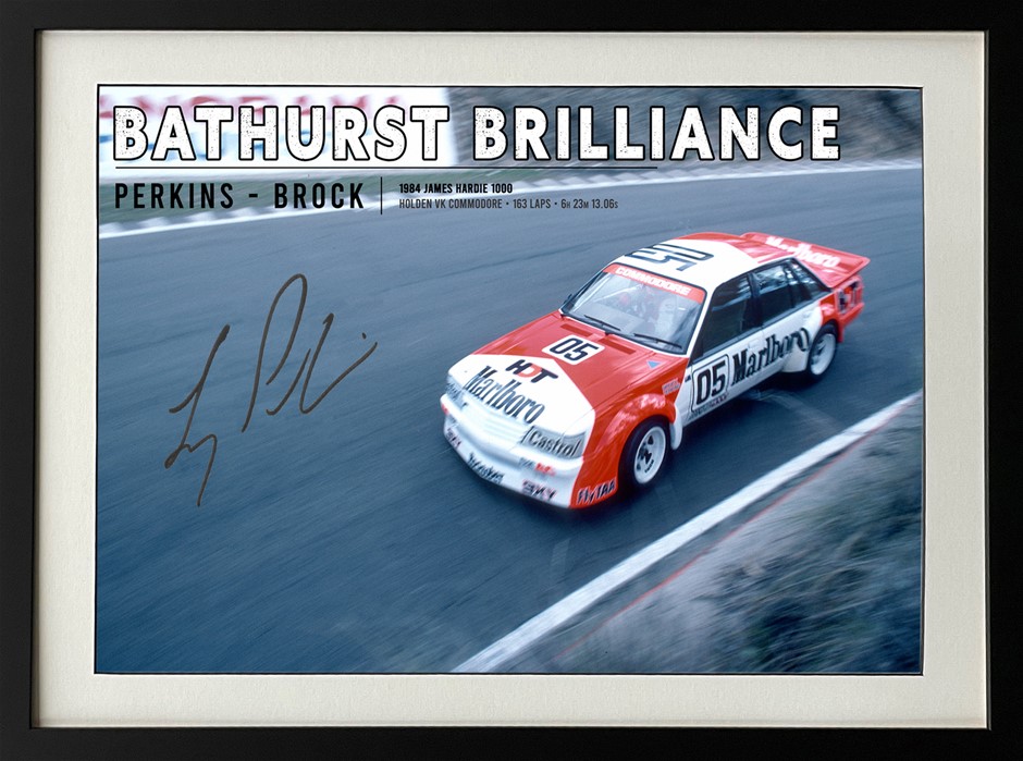 LARRY PERKINS 1984 BATHURST BRILLIANCE SIGNED PRINT FRAMED Auction ...