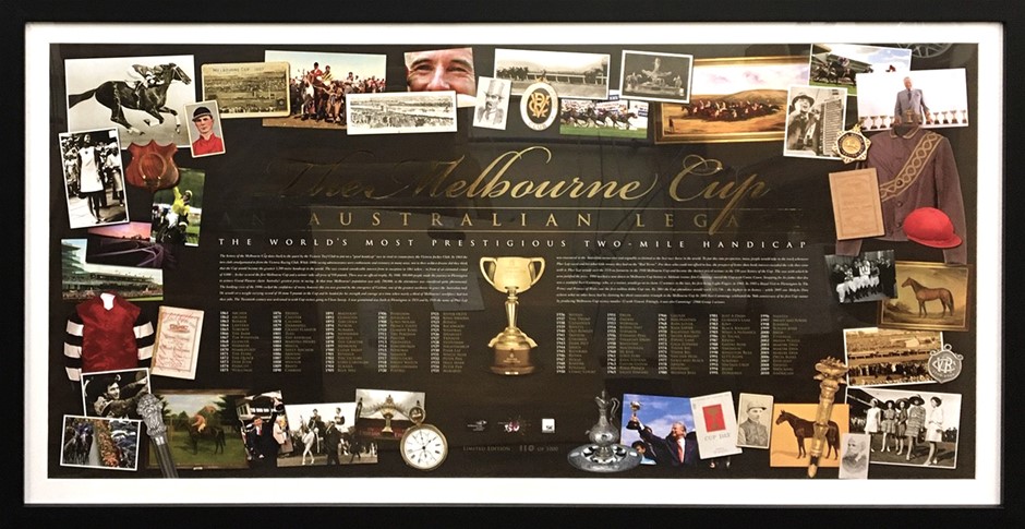 "THE MELBOURNE CUP" LIMITED EDITION FRAMED PRINT. Auction (0098-2563276 ...