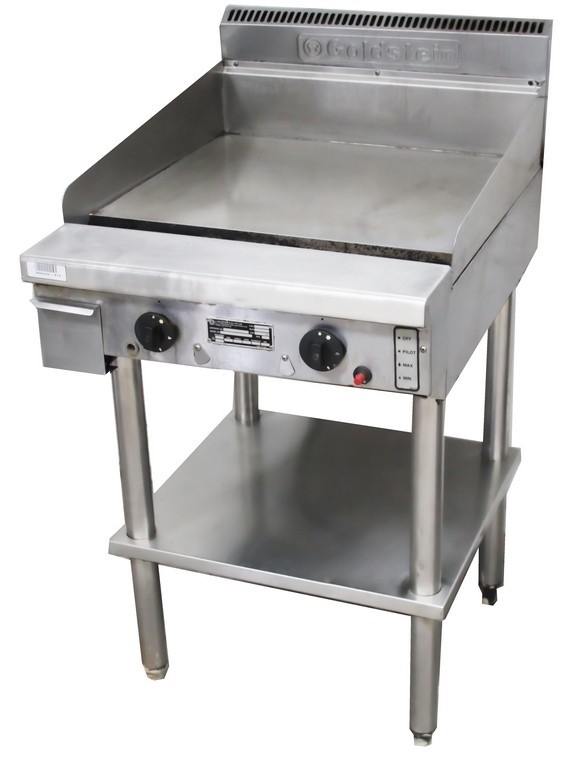 GOLDSTEIN GAS 600MM HOTPLATE/GRIDDLE WITH STAINLESS STEEL STAND Auction ...