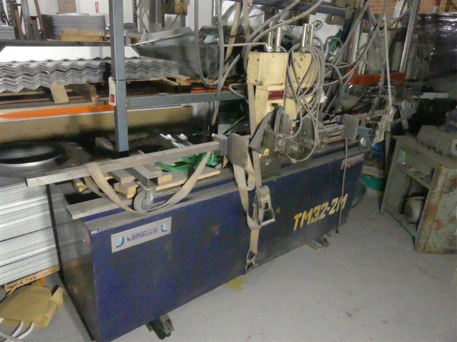 Langbow TM32-ZM Pipe/Tube Bending Machine Auction (0013-5058781 ...