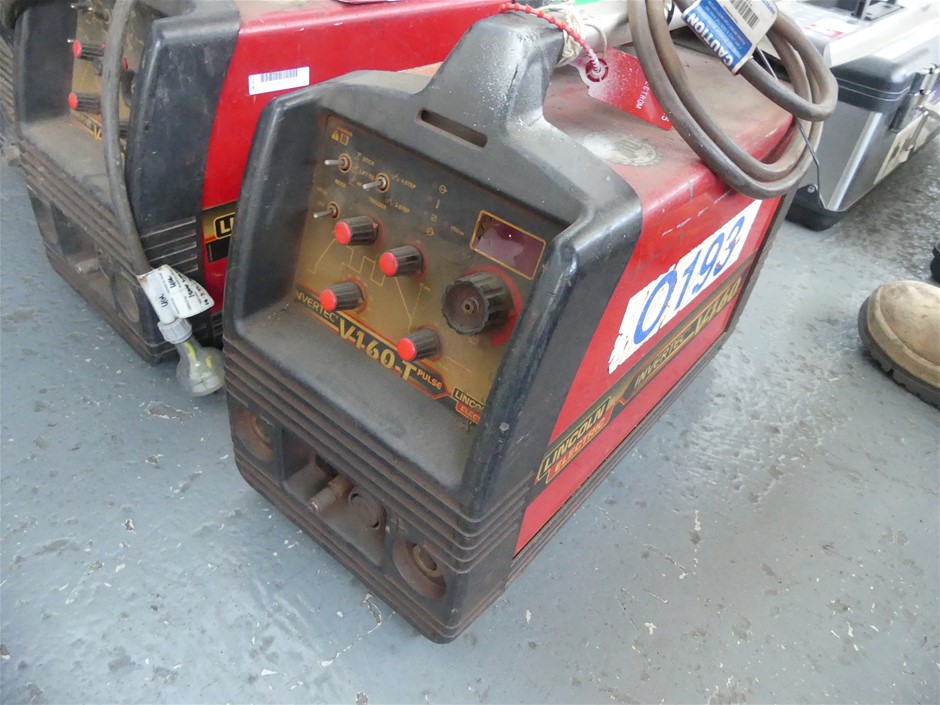 Lincoln Electric V160 T Pulse Invertec AC/DC Tig Welder Auction (0036 ...