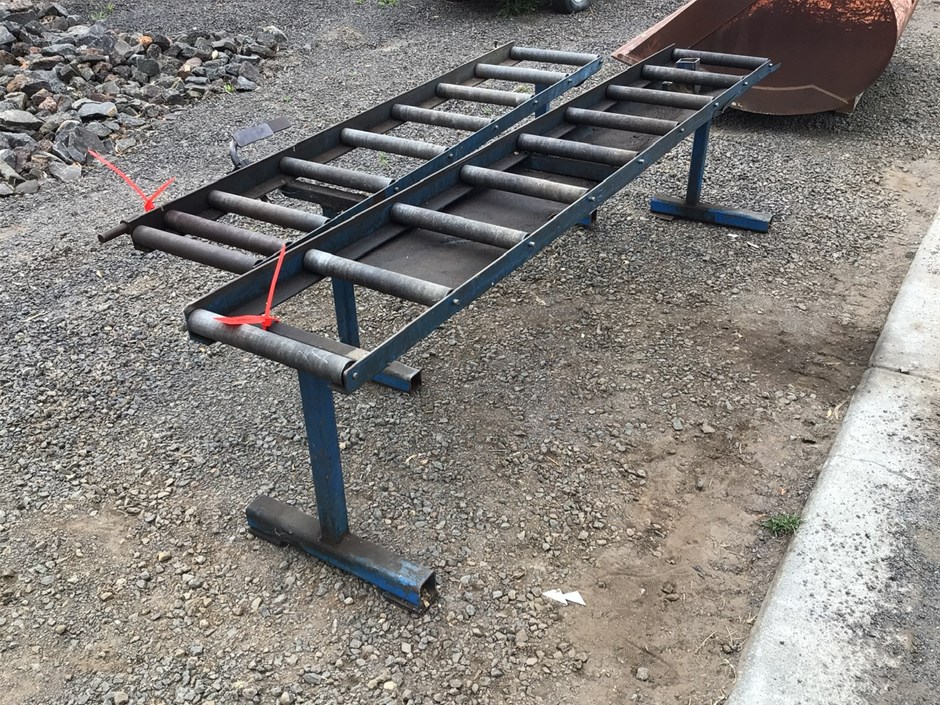 No Reserve 2 x Steel Fabricated Conveyor Roller Frames