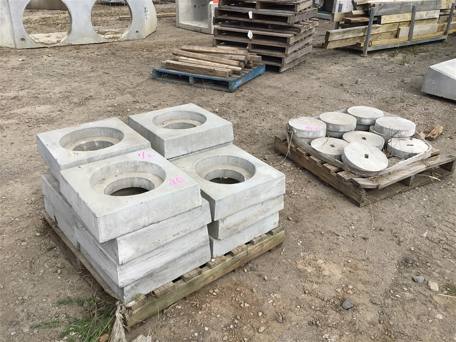 Assorted Concrete Pit Covers and Lids Auction (0040-3031669) | Grays ...
