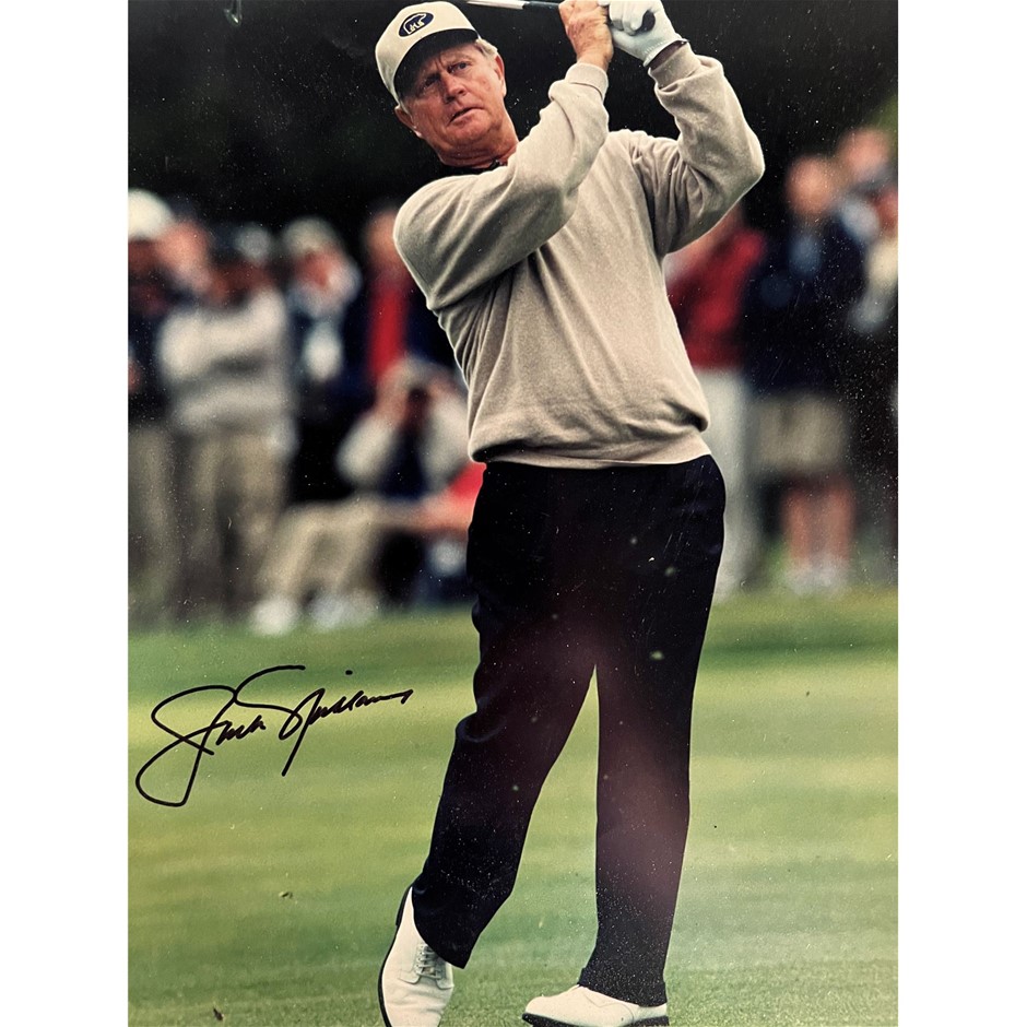 JACK NICKLAUS SIGNED GOLF PHOTO Auction (0006-2564122) | Grays Australia