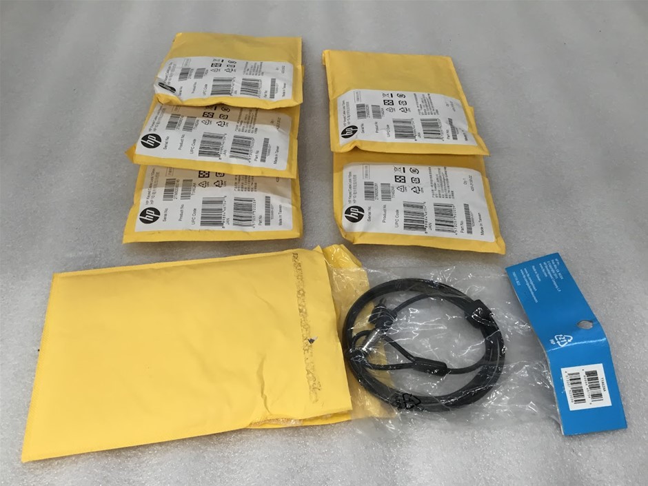 HP Keyed Cable Lock 10mm HP Keyed Cable Lock 10mm New *6 Auction (0008 ...