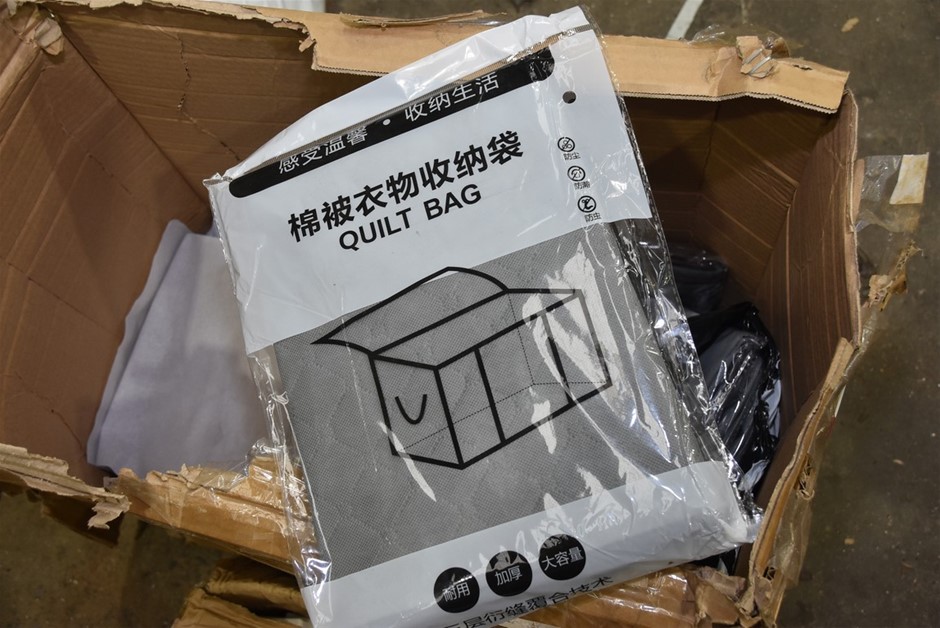 Carton of Quilt Storage Bags & Metal Collars/Braces For Parts Auction ...