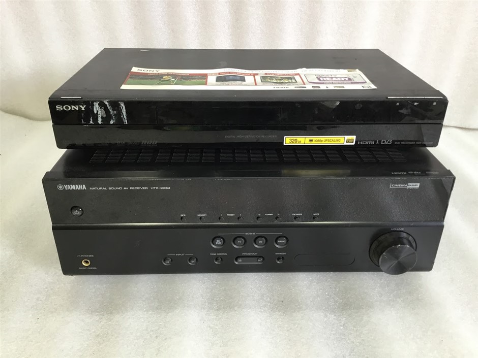YAMAHA HTR-2064 & SONY RDR-HDC300 DVD RECORDER Auction (0041-2564184 ...