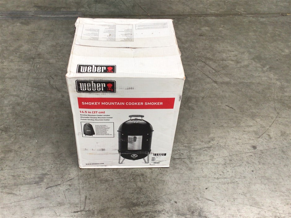 Weber Smokey Mountain Cooker Smoker (37cm) Auction (0026-5059017 ...