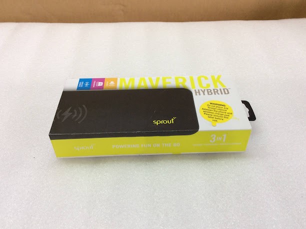 Sprout Maverick Hybrid 3-in-1 Speaker Wireless Charger and Power Bank ...
