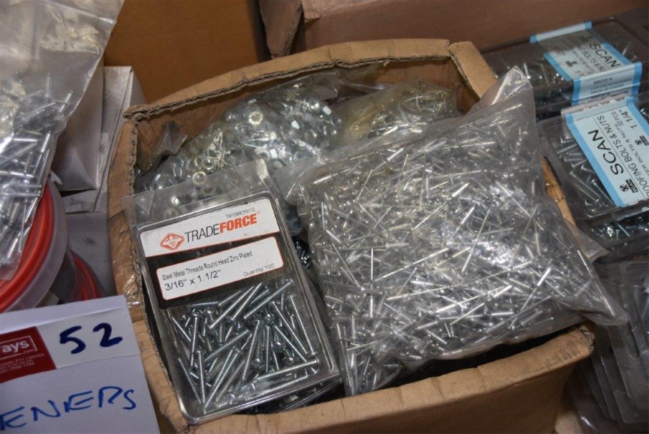 Pallet of Mixed Fasteners Auction (0052-5058920) | Grays Australia