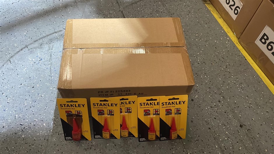 Stanley red threadlocker Box of 72x Auction (0017-2564524) | Grays ...