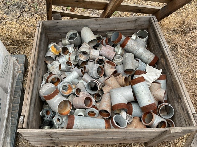 Crate Containing Assorted Steel Pipe Fittings Auction (0049-9057140 ...
