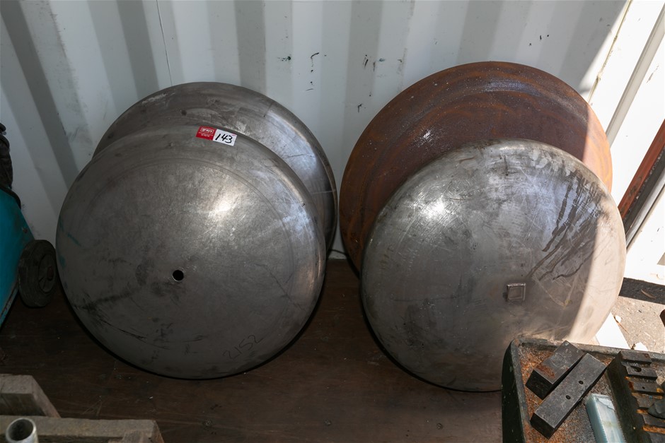 Metal Dome Ends x4 Auction (0143-5058986) | Grays Australia