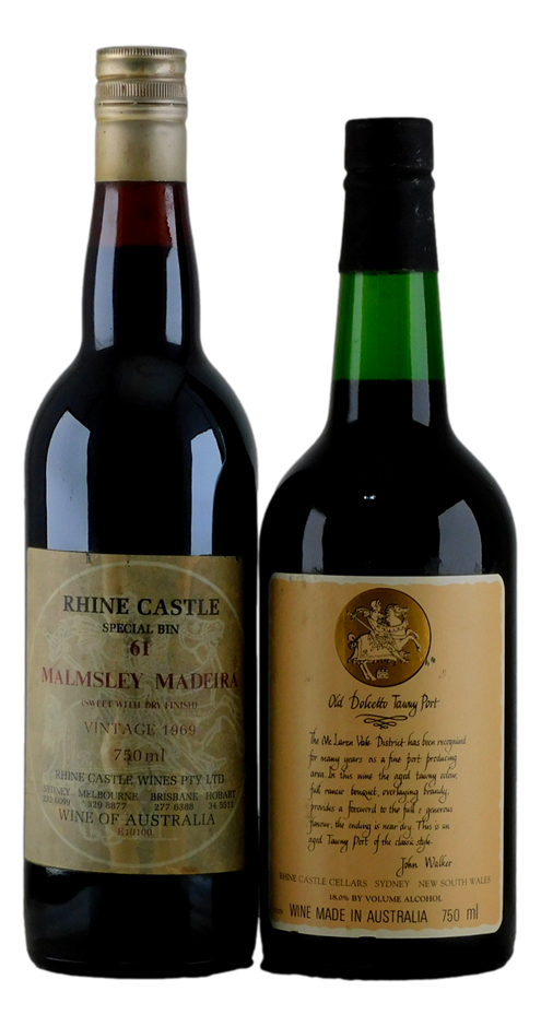 Rhine Castle Cellars Fortified Wine Pack (2x 750mL) Aus Auction (0052 ...