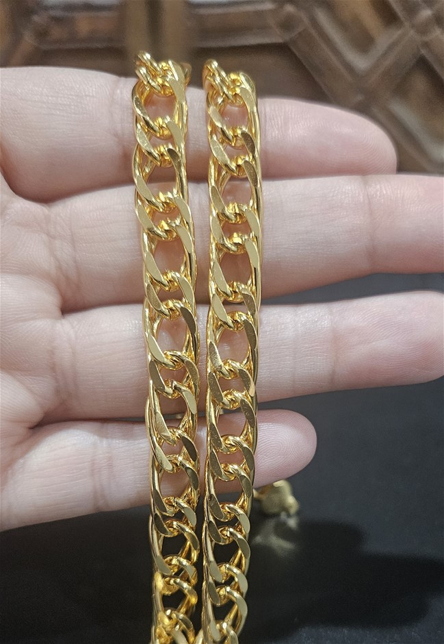 22k Yellow Gold Filled chain stamped(22K)-50cm-Quality Guarantee ...