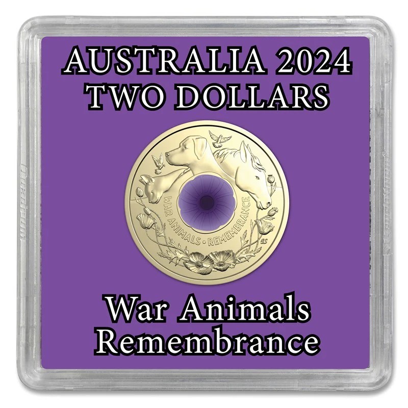 $2 Australia-2024 War Animals Remembrance Unc Auction (0016-2564716 ...