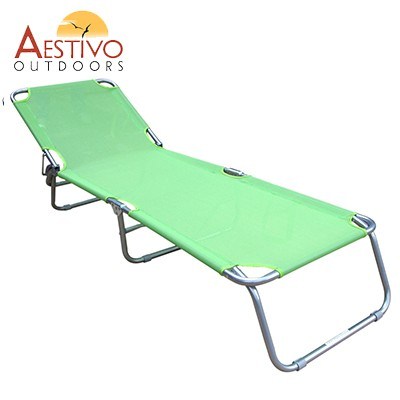 Buy Aestivo Outdoors Folding Sun Bed: Light Green | Grays Australia