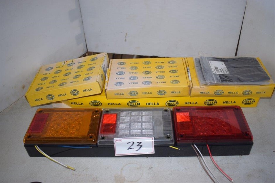 Set of 4 Boxes Hella Reversing Light / Rear Indicator Cluster Auction ...