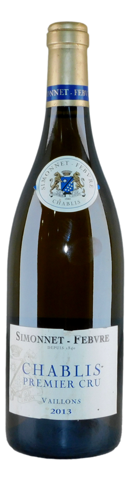 Simonnet-Febvre Chablis Premier Cru Vaillons 2013 (1x 750mL) Auction ...