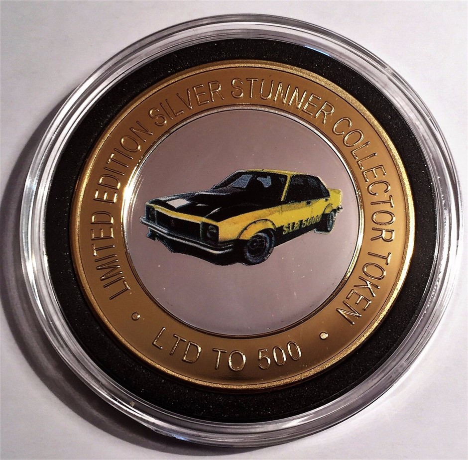 New Holden Torana Slr 5000 Colour Silver Stunner Coin/Token C.O.A. Ltd ...