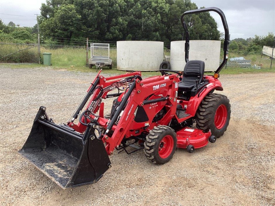 TYM T265 with Front Loader Attachment, 4 in 1 Bucket and Mower Deck ...
