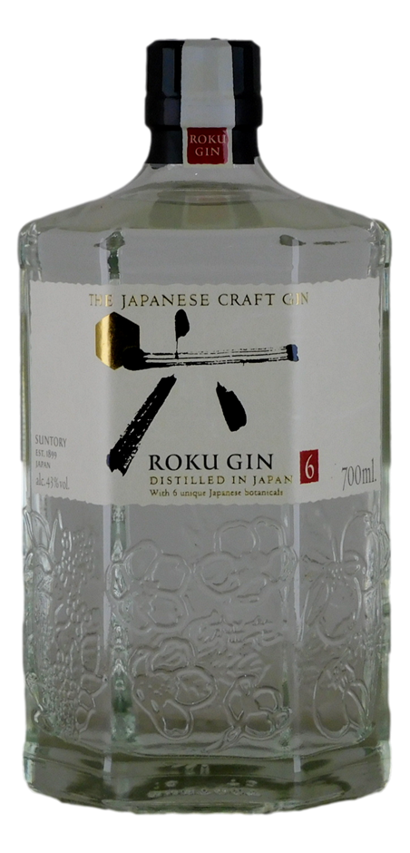 Suntory Roku Japanese Craft Gin, 43% ABV, 700ml, Japan (1x 700mL ...