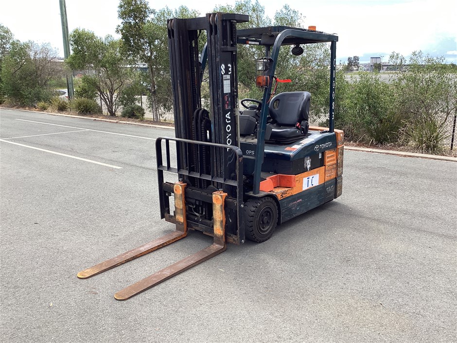 Toyota 7FBE20 3 Wheel Counterbalance Forklift Auction (0008-7056293 ...