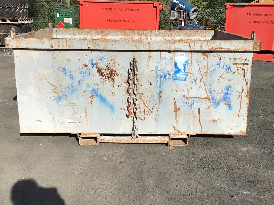 East West Engineering Galvanised Metal Bin Auction (0054-5058976 ...
