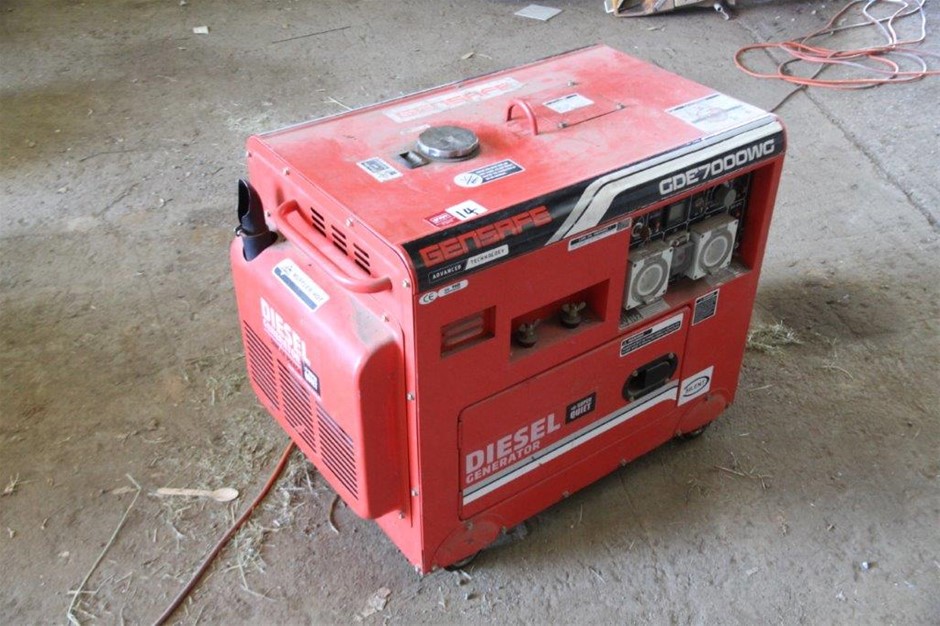 Gensafe CDE7000WC Portable Diesel Generator Auction (0014-5059068 ...