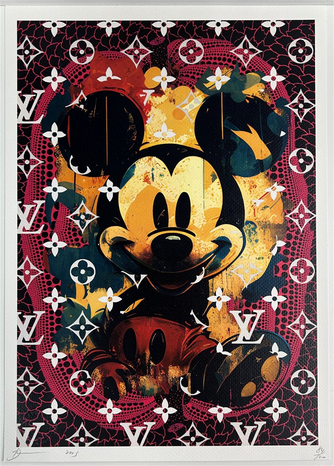 Death NYC Signed Street Art Print "MICKEY MOUSE/LV STYLE" Limited ...