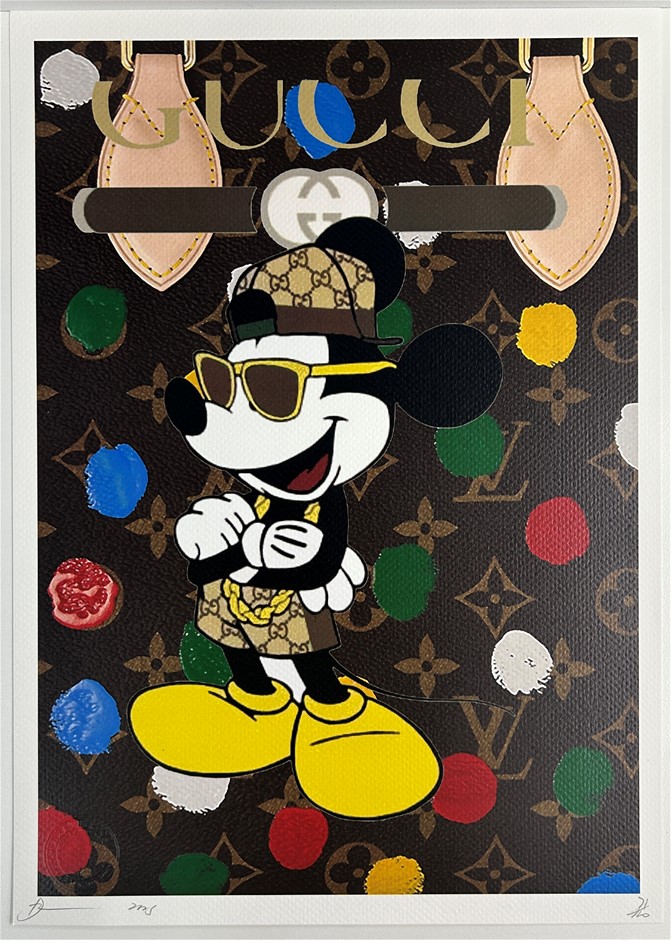 Death NYC Signed Street Art Print "MICKEY MOUSE/LV STYLE" Limited ...