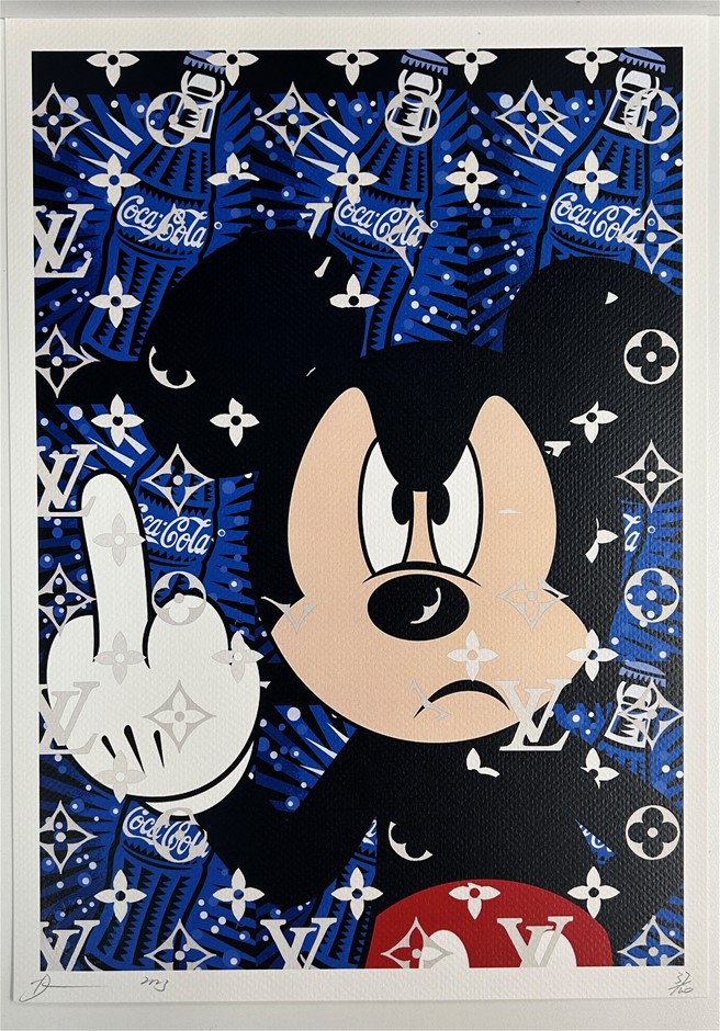 Death NYC Signed Street Art Print "MICKEY MOUSE/COKE STYLE" Limited ...
