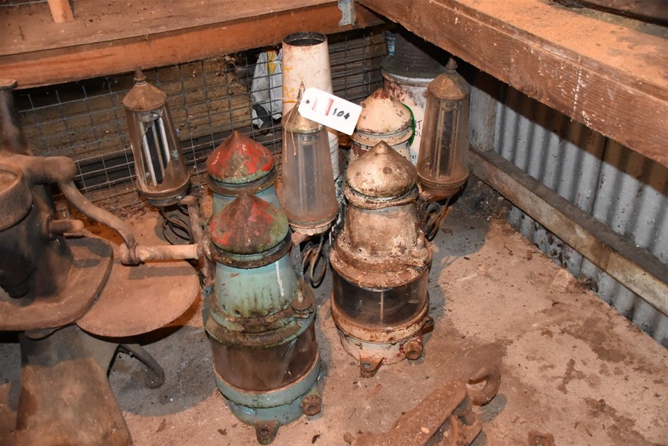 Antique Marine Harbour Lights x5 Auction (0104-5059139) | Grays Australia