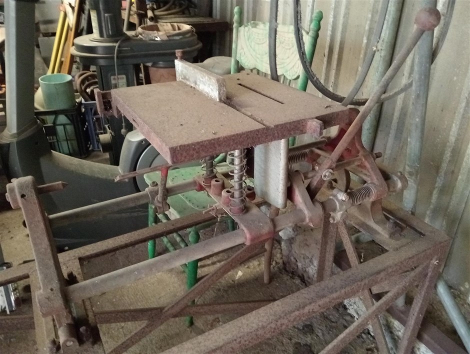 Sher Antique Lathe / Saw Stand Auction (0267-5059139) | Grays Australia