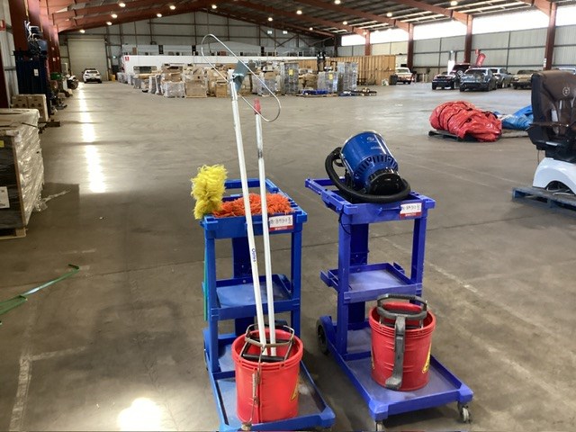 Cleaning Package, Janitor Trolley, Vacuum, Mop Buckets And More Auction ...