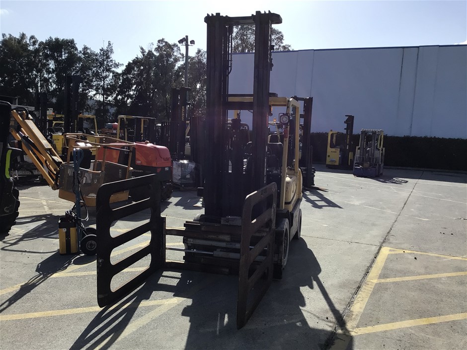 Hyster 2.5 Fortis H2.5TX-2L Clamp Counterbalance Forklift Auction (0010 ...
