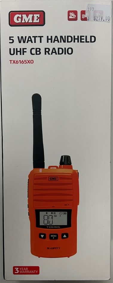 GME 5 WATT HANDHELD UFH CB RADIO TX6165XO Auction (0035-2566326 ...