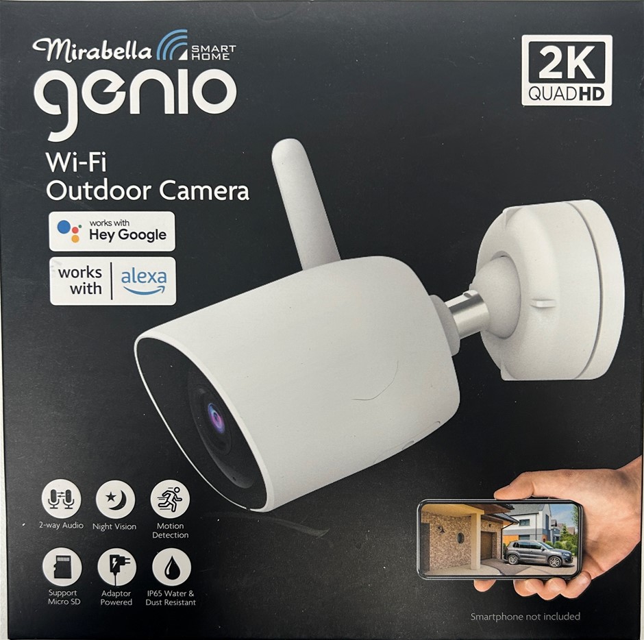 MIRABELLA GENIO 2K QUAD HD OUTDOOR CAMERA Auction (0043-2566326 ...